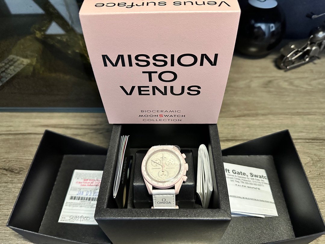 OMEGA x SWATCH Mission to Venus, Men's Fashion, Watches & Accessories ...