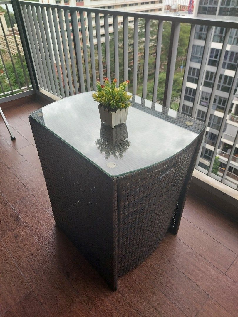 Outdoor Balcony Tea Table Set, Furniture & Home Living, Outdoor ...