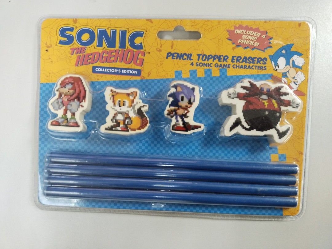 Paladone Sonic The Hedgehog Collector's Edition Pencil Troopers Erasers ...