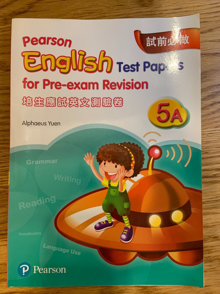 Pearson English test papers 5A, 興趣及遊戲, 書本 & 文具, 教科書 - Carousell