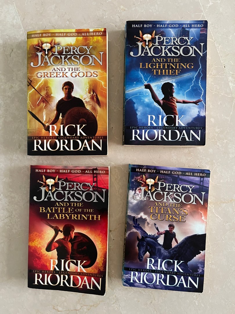 Percy Jackson Series by Rick Riordan, Hobbies & Toys, Books & Magazines ...
