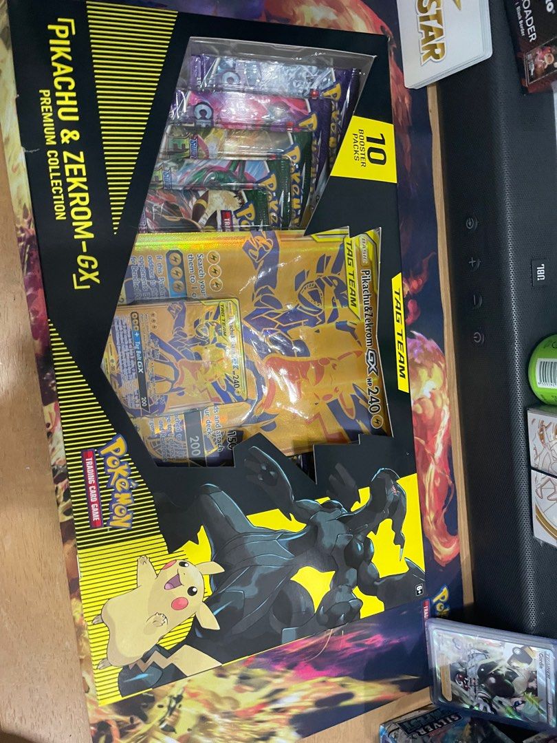 Pikachu And Zekrom-GX Premium Collection, Hobbies & Toys, Toys & Games on Carousell