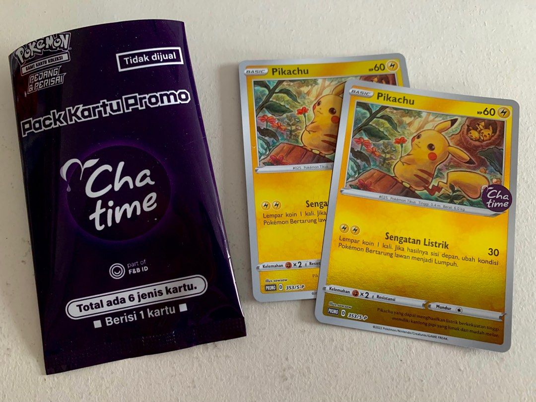 Pikachu Hologram Chatime Exclusive, Hobbies & Toys, Toys & Games on ...