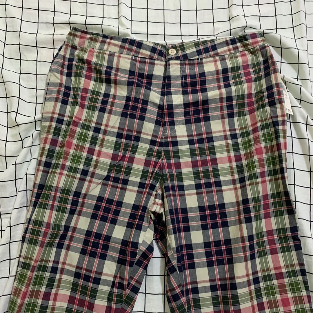 Plaid Bottom Pants Sarah B Studio Petites, Women's Fashion, Bottoms ...
