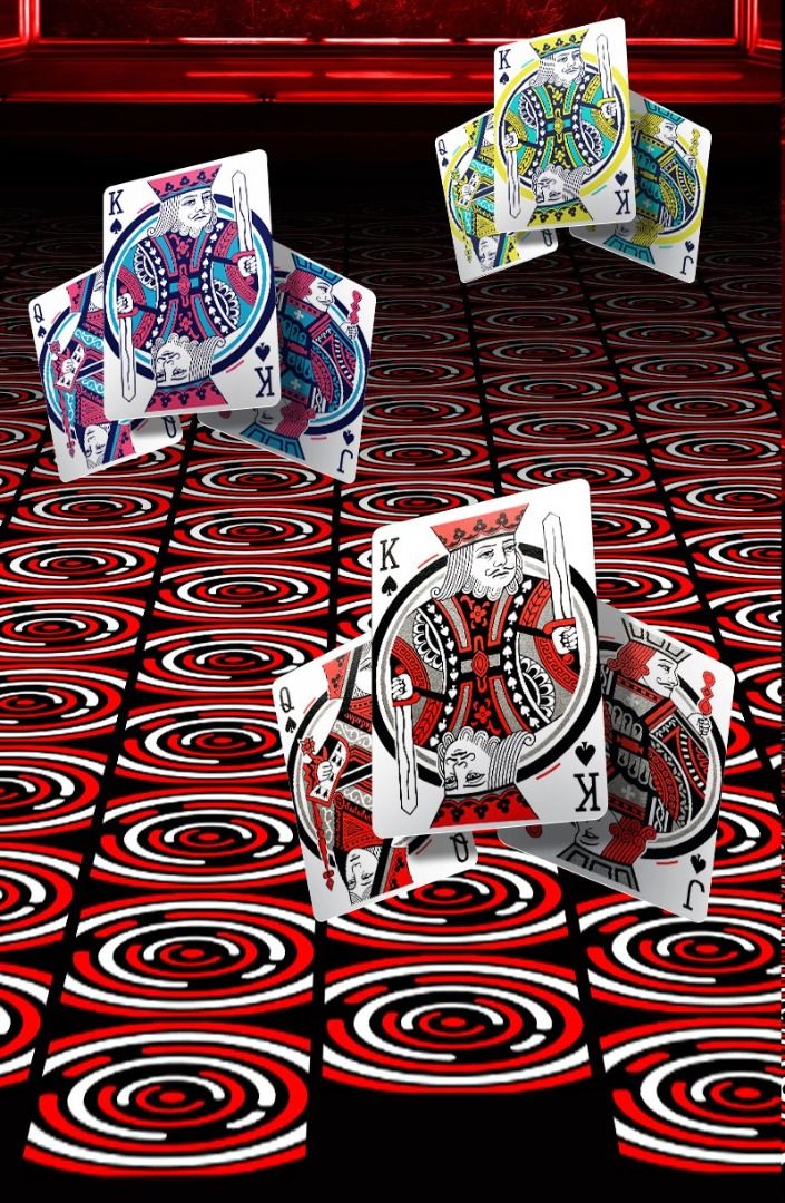 Poker Cards - Bicycle Hypnosis V3 Playing Cards (Red / White / Black ...