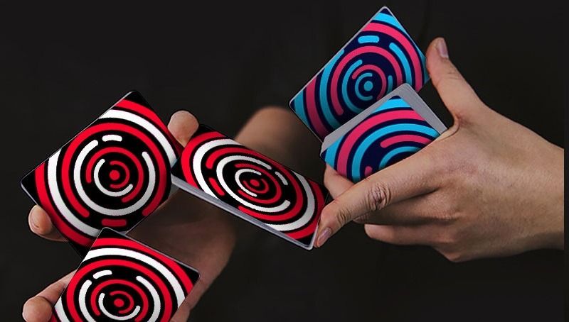 Poker Cards - Bicycle Hypnosis V3 Playing Cards (Red / White / Black ...