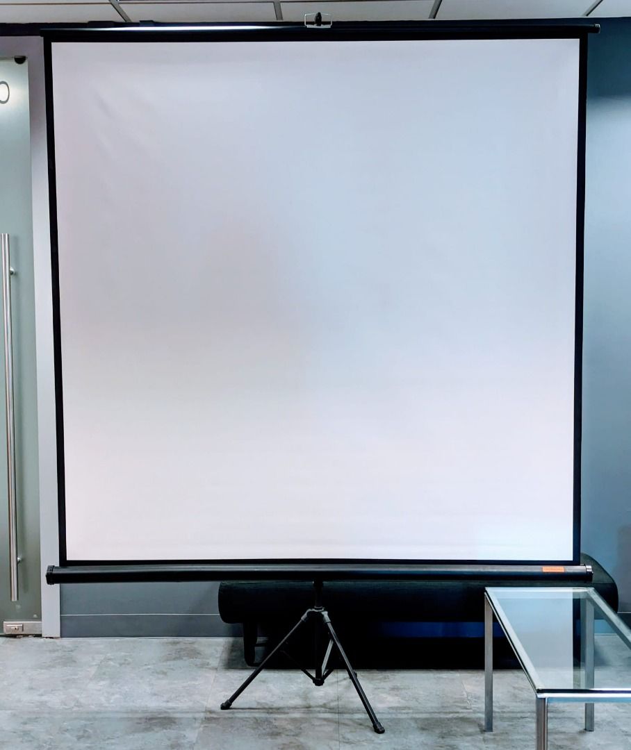 Portable foldable projector screen 171cm wide, TV & Home Appliances, TV ...