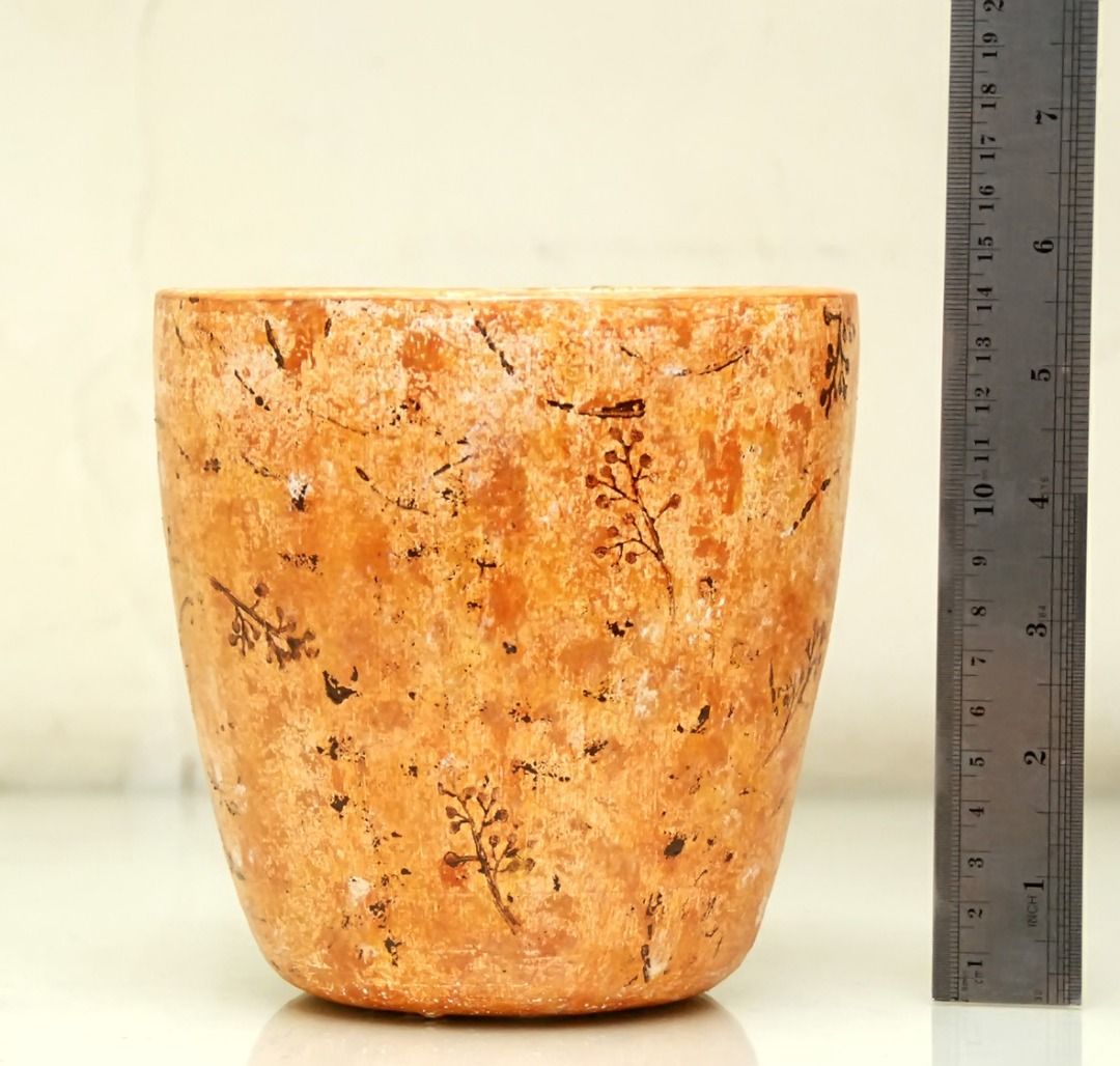 Pot Lukis Tanah Liat Gerabah Tabung D13 -T14 Abstrak BERGARANSI, Desain ...