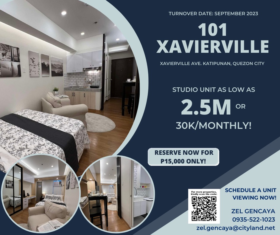 Pre-selling Condo in Katipunan - 101 Xavierville this year 2023 ...