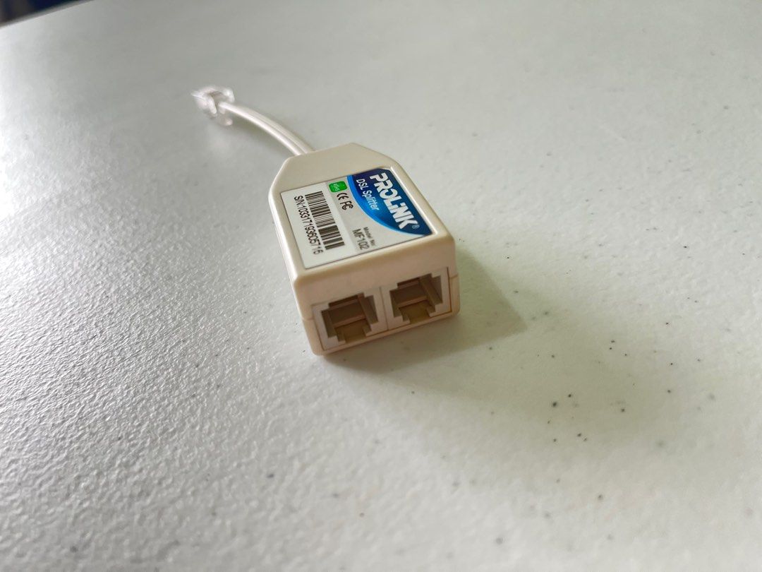 Prolink MF102 ADSL Splitter for Network Applications (White), Computers ...