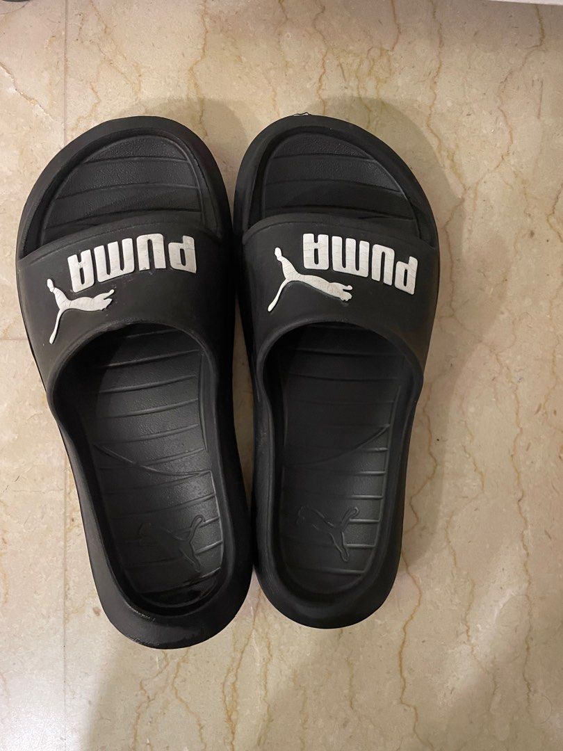 Puma slides, Men's Fashion, Footwear, Flipflops and Slides on Carousell