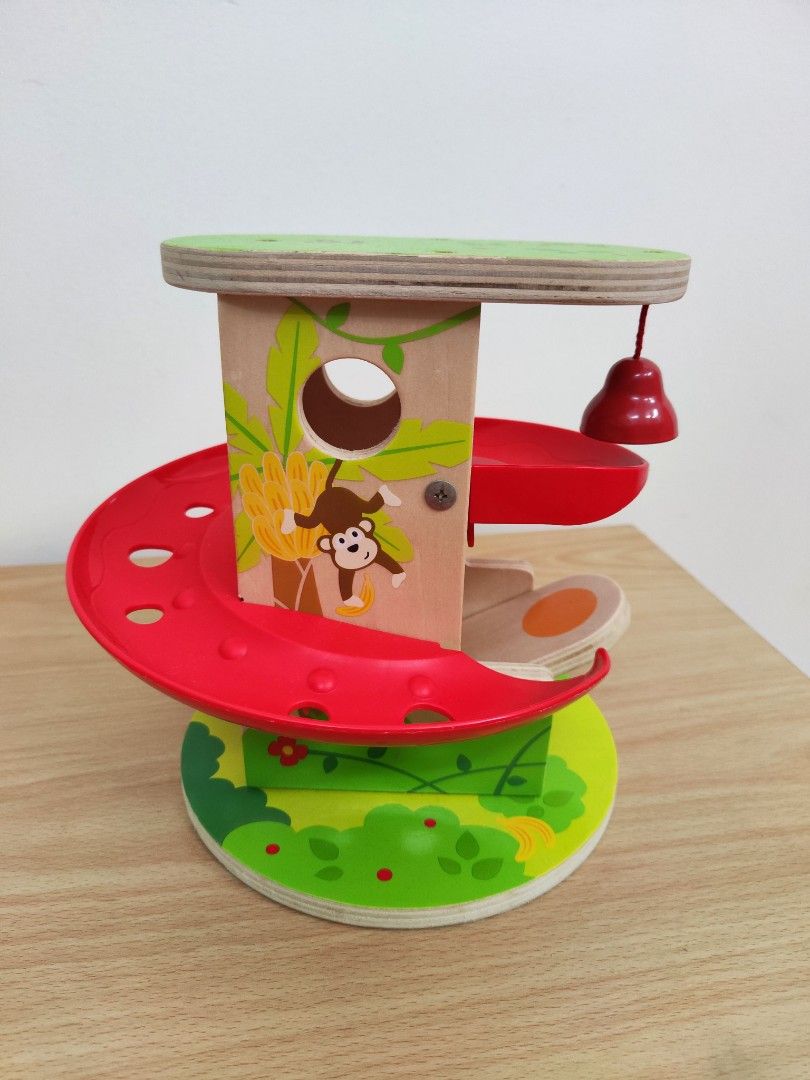 Punggol | Hape Jungle Press and Slide wooden toy / ball run / ball ramp ...