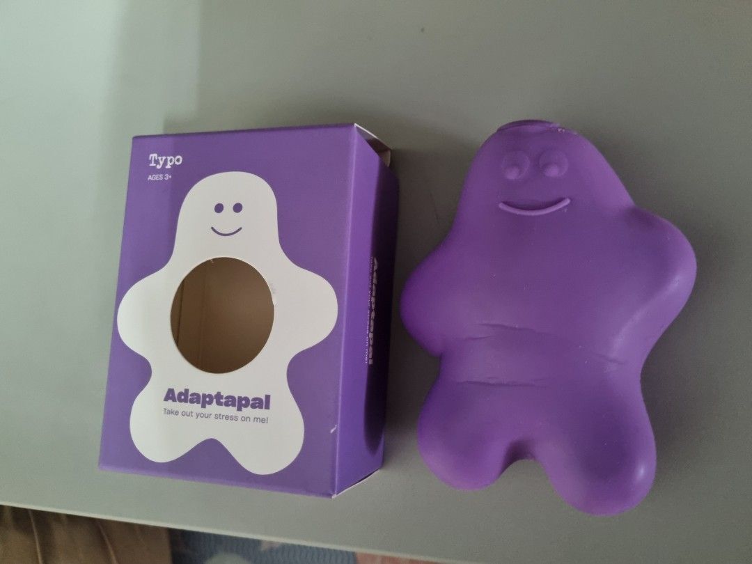 Purple Typo Adaptapal Squishy, Hobbies & Toys, Toys & Games on Carousell