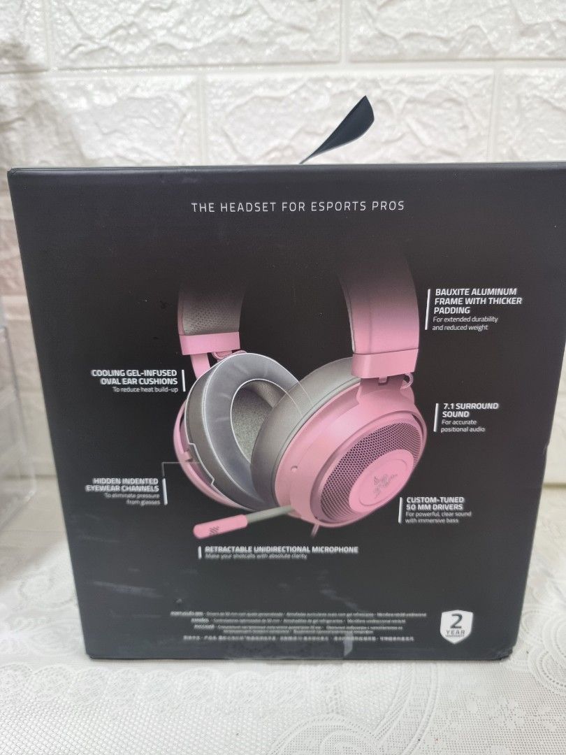 Razer Kraken Pink, Audio, Headphones & Headsets on Carousell