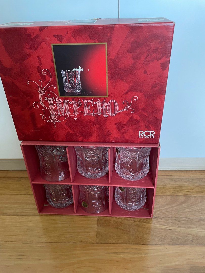 RCR Italian crystal alcohol cup, Everything Else on Carousell