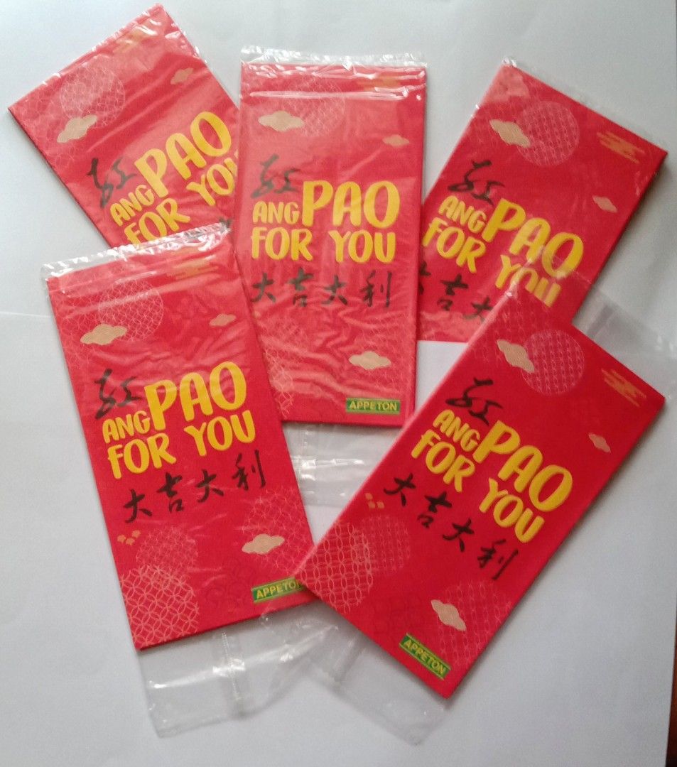 Red Ang Pao Packets, 25 pcs, Hobbies & Toys, Stationery & Craft ...