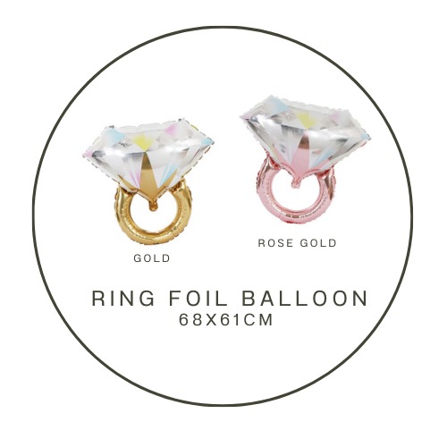 Ring Foil Balloon | Wedding Proposal, Hobbies & Toys, Stationery ...