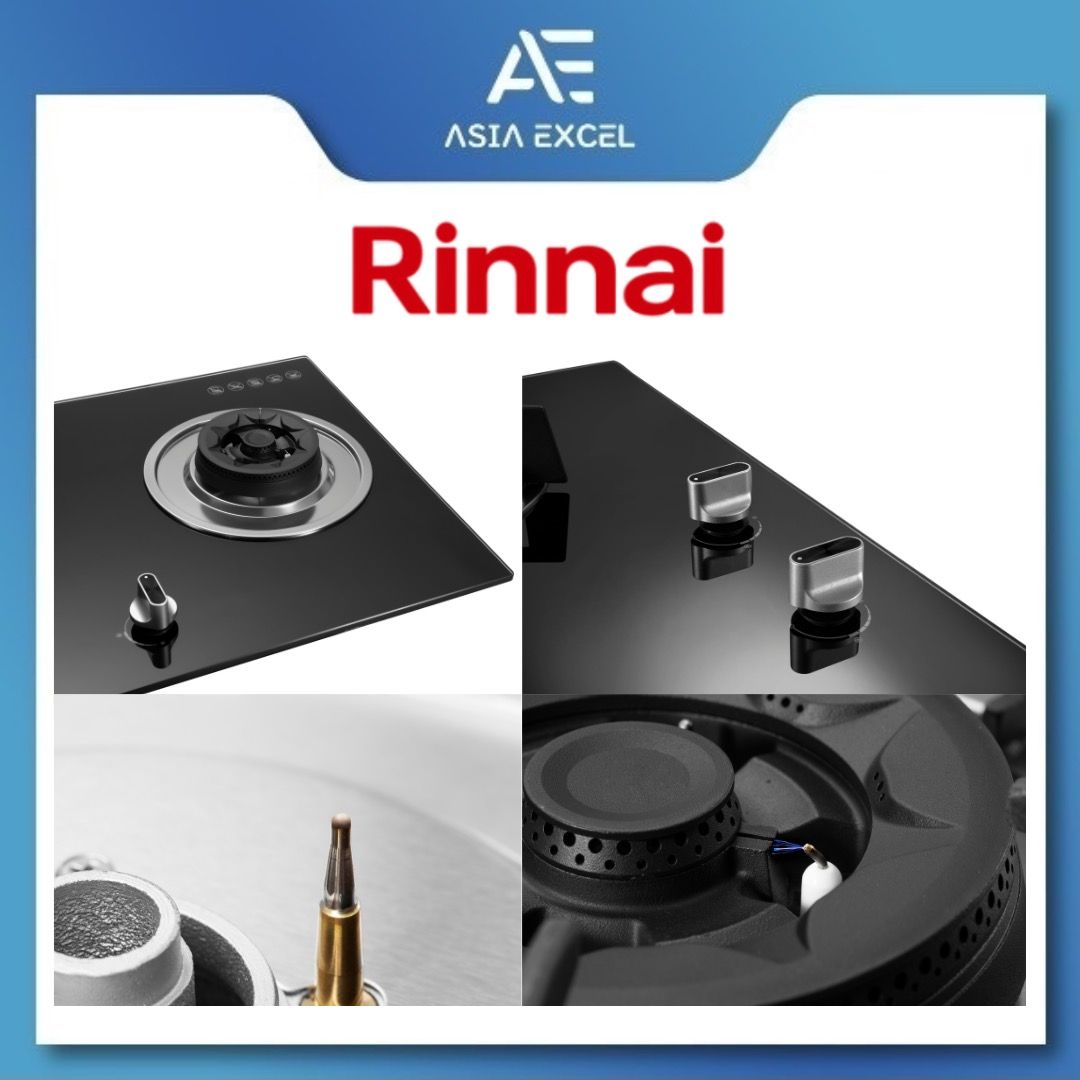 RINNAI FLEXIHOB BUILT-IN GAS HOB GLASS/STAINLESS STEEL - MULTI MODELS [RB-782G/RB-782S/RB-783G ...