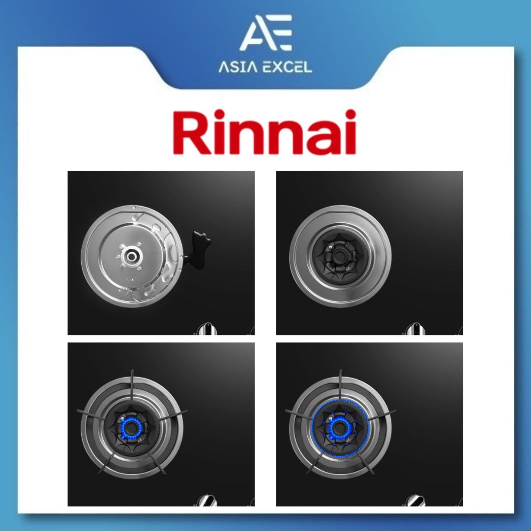 RINNAI FLEXIHOB BUILT-IN GAS HOB GLASS/STAINLESS STEEL - MULTI MODELS [RB-782G/RB-782S/RB-783G ...