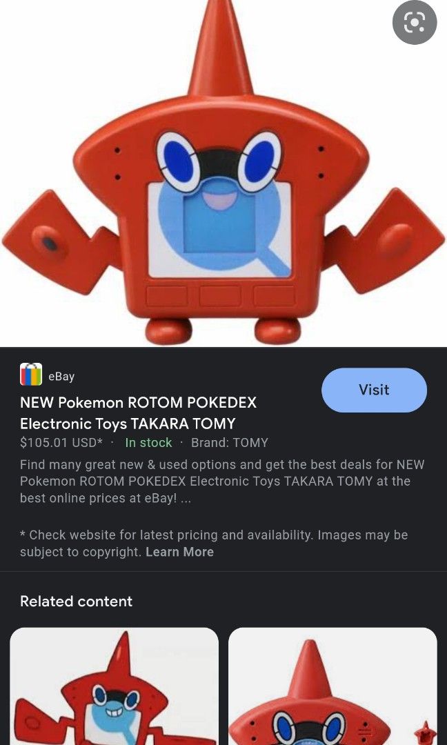 rotom pokedex taraka tomy, Hobbies & Toys, Toys & Games on Carousell