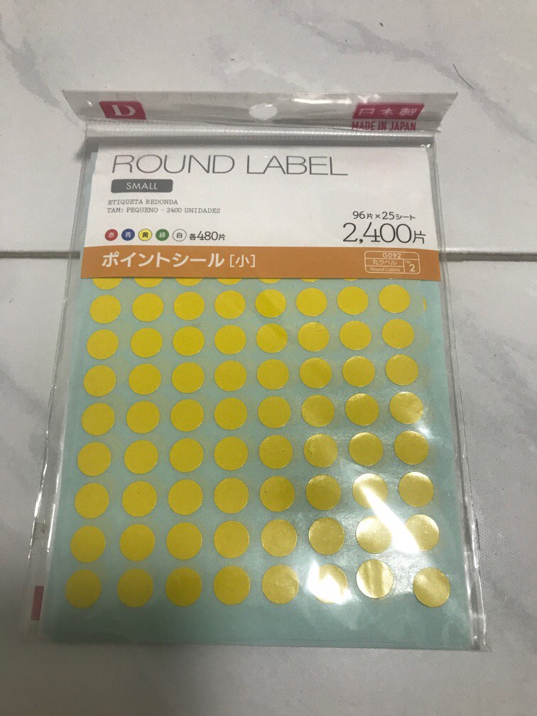 Round labels, Hobbies & Toys, Stationery & Craft, Stationery & School ...