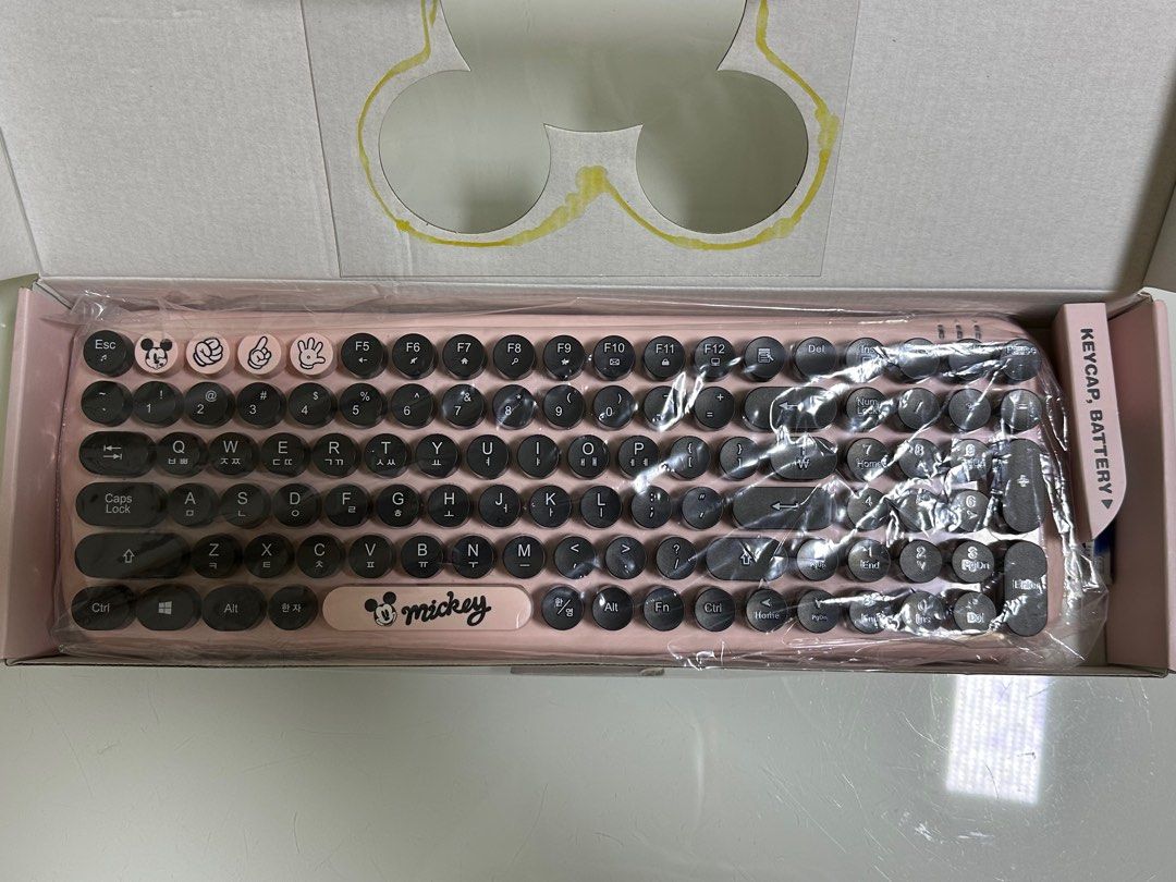 ROYCHE Mickey Mouse Retro Wireless Keyboard, Computers & Tech, Parts & Accessories, Computer ...