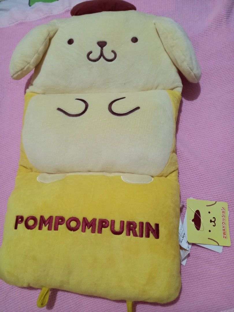 Sanrio Pompompurin Pillow, Furniture & Home Living, Bedding & Towels on ...
