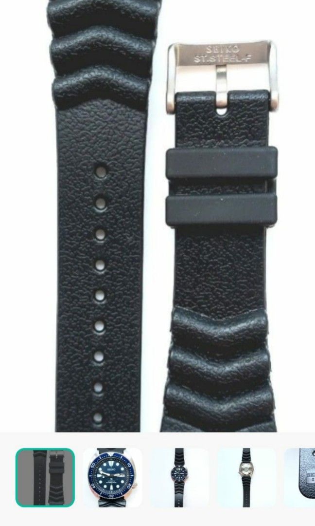Seiko diver watch strap 22mm, Luxury, Watches on Carousell