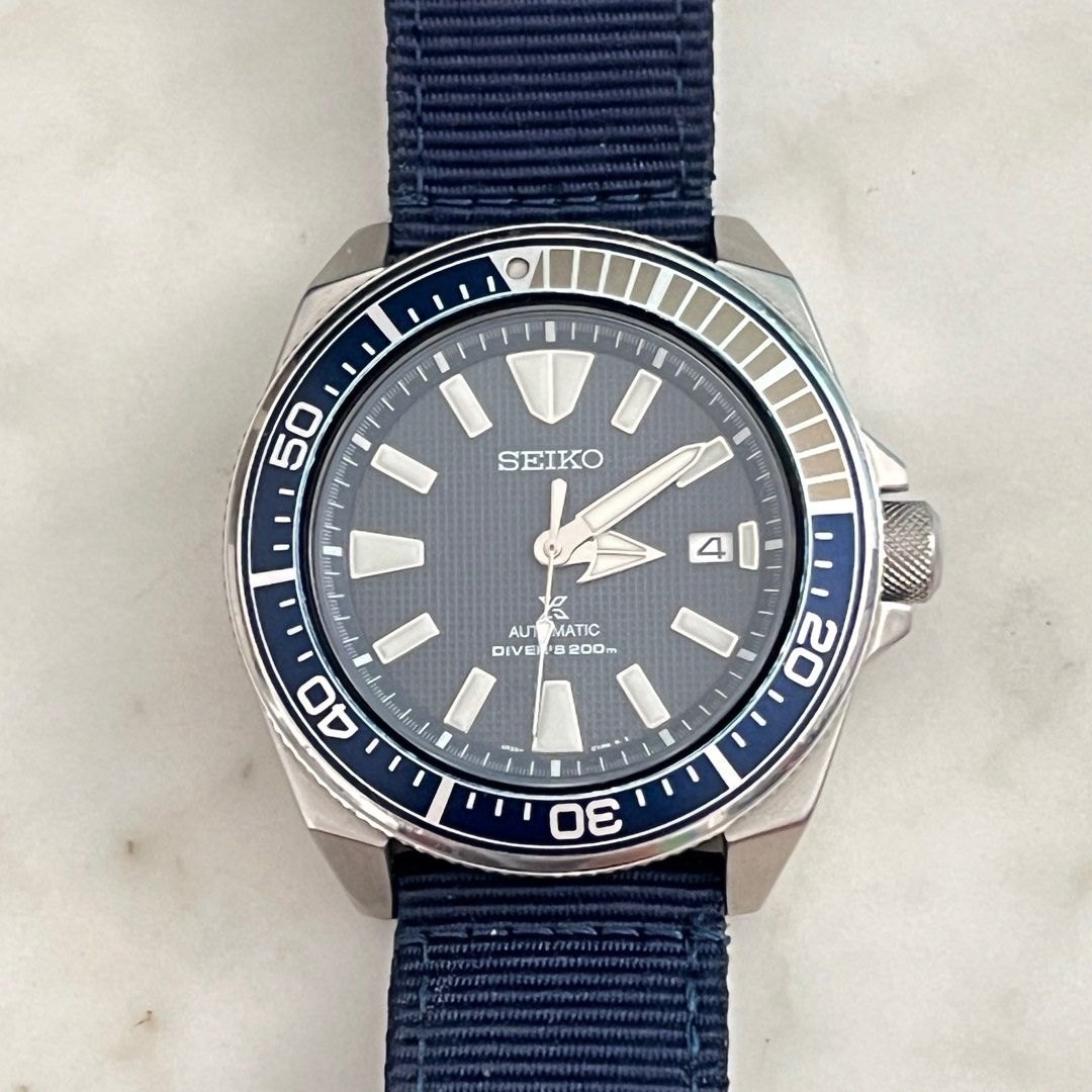 Seiko prospect automatic blue samurai SRPB49K1, Men's Fashion, Watches ...