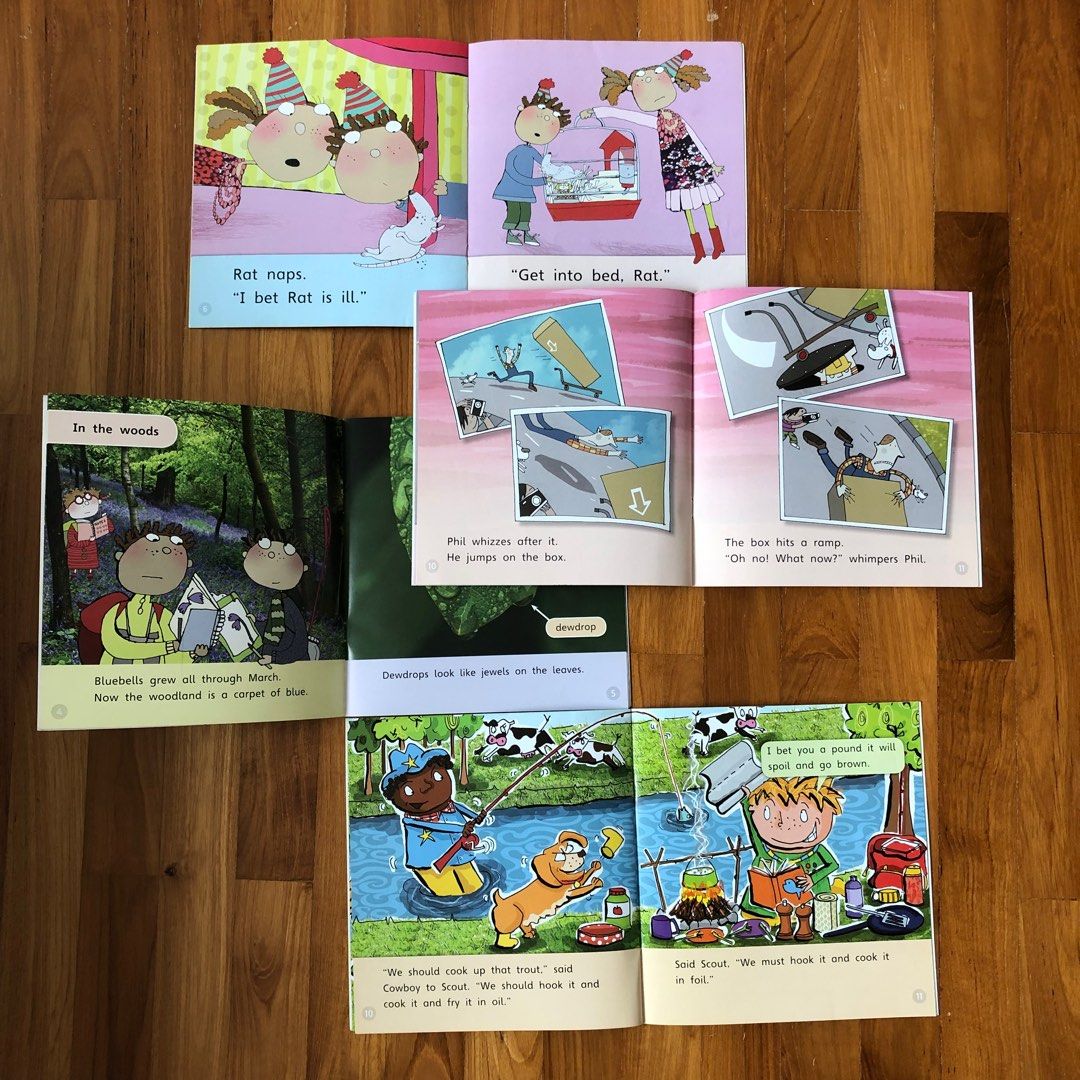 Set of 4 Rigby Star English story books phonics readers for children ...