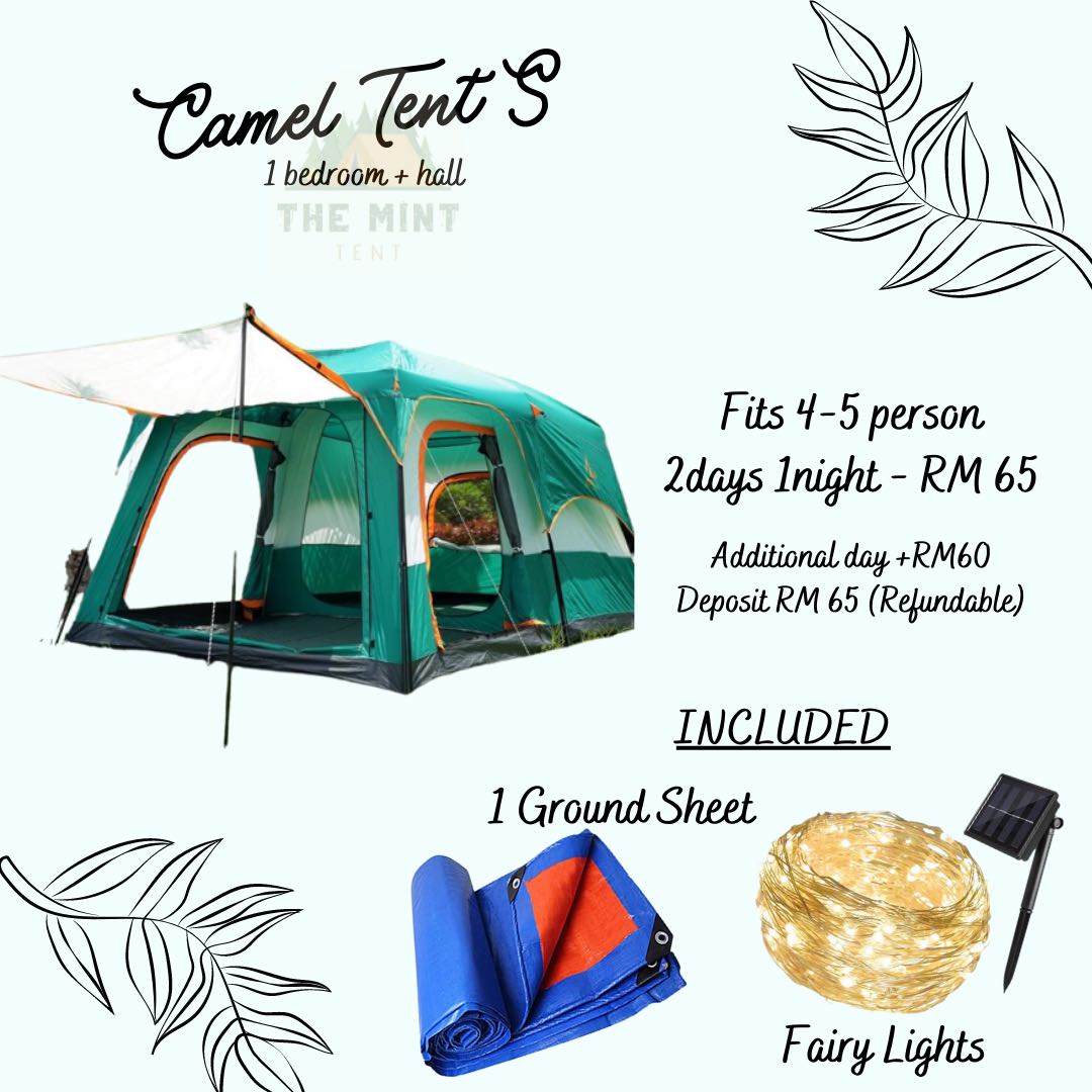 Sewa Khemah Camping / Rent Camping Tent, Sports Equipment, Hiking ...