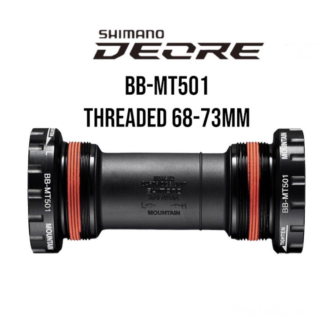 Shimano Deore BB-MT501 MT501 Hollowtech II Threaded Bottom Bracket 68/73mm, Sports Equipment ...