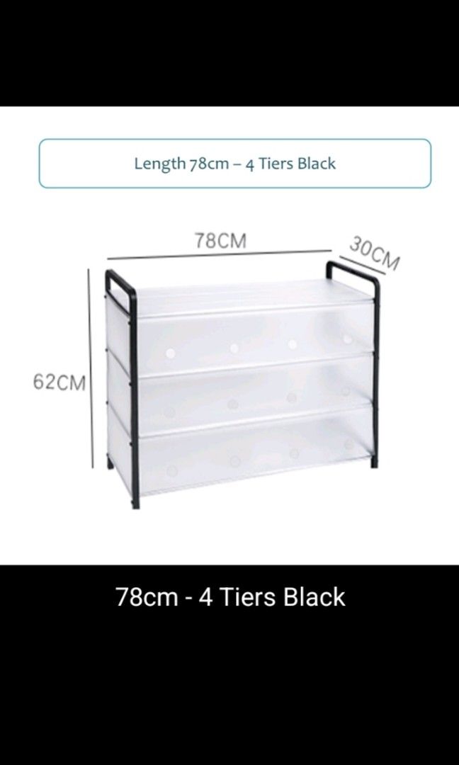 Shoe Rack with translucent cover, Furniture & Home Living, Furniture ...