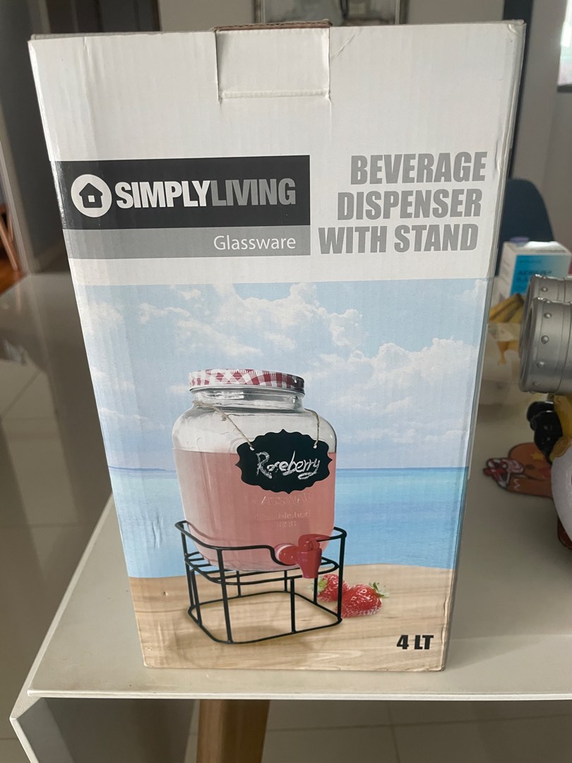 Simple Living 4L Drink Dispenser with Stand, Furniture & Home Living ...