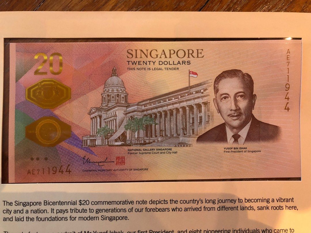 Singapore Bicentennial commemorative S$20 note, Everything Else on ...