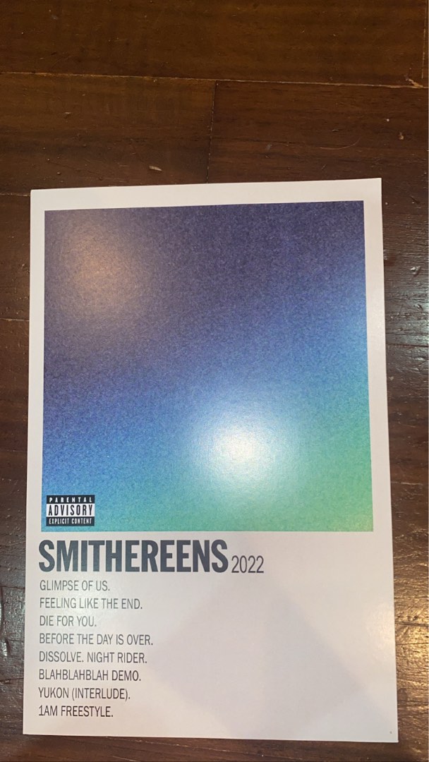 Smithereens Album Cover Poster - Joji, Furniture & Home Living, Home ...