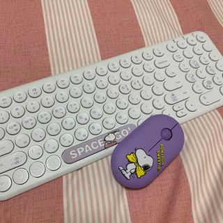 Snoopy x royce wireless keyboard and mouse, Computers & Tech, Parts ...