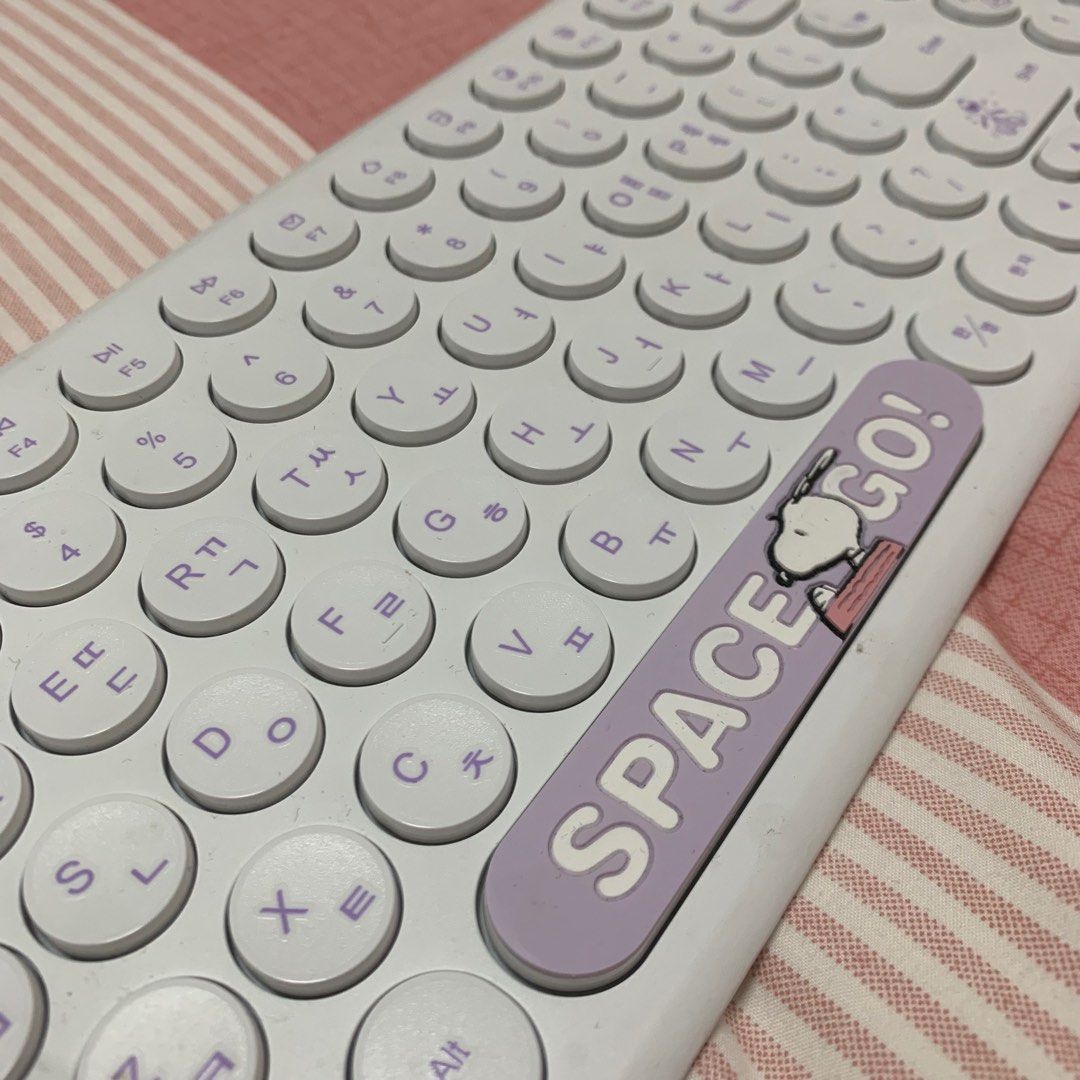 Snoopy x royce wireless keyboard and mouse, Computers & Tech, Parts ...