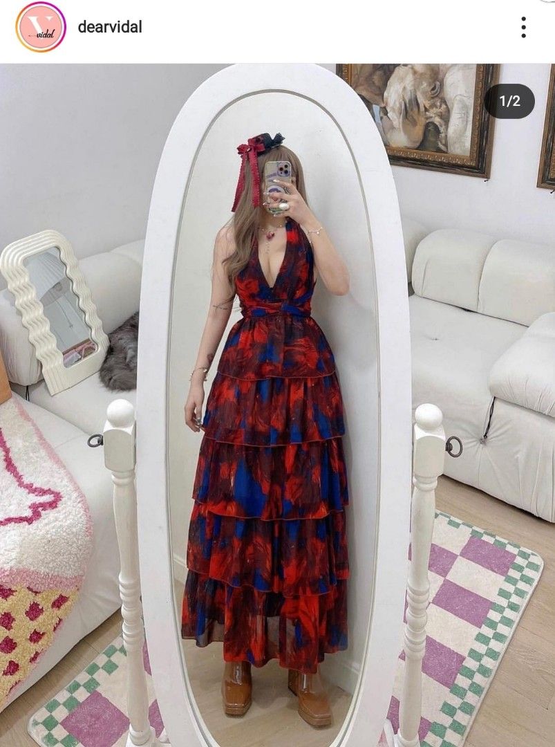 Song Ji-ah Maxi Dress, Women's Fashion, Dresses & Sets, Dresses on ...