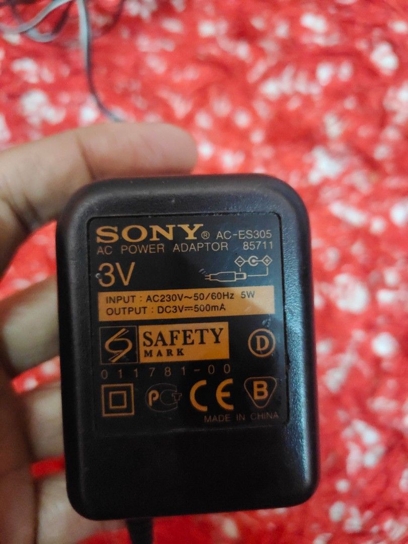 Sony adapter 3v utk minidisc atau kaset player, Audio, Portable Audio ...