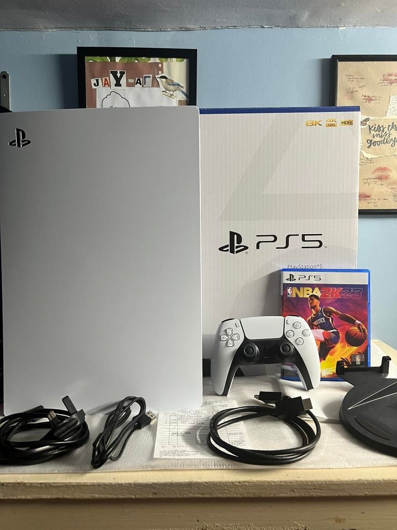 Sony Playstation 5 / PS5 Console Disc Edition with NBA 2k23, Video ...