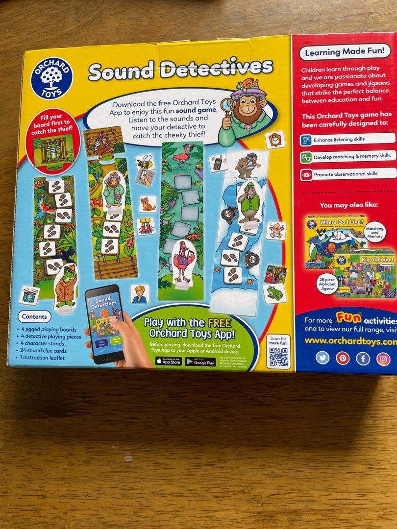Sound Detective- Orchard Toys, Hobbies & Toys, Toys & Games on Carousell