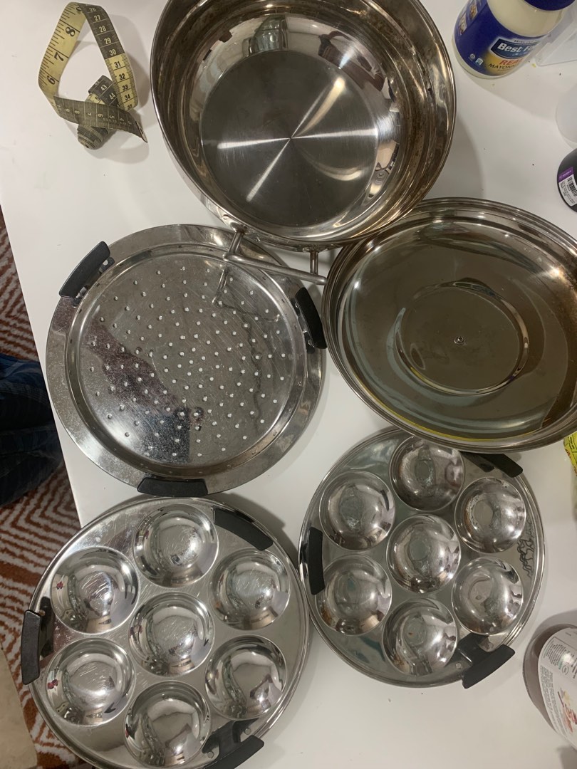 Stainless steel Idly pot, Furniture & Home Living, Kitchenware ...
