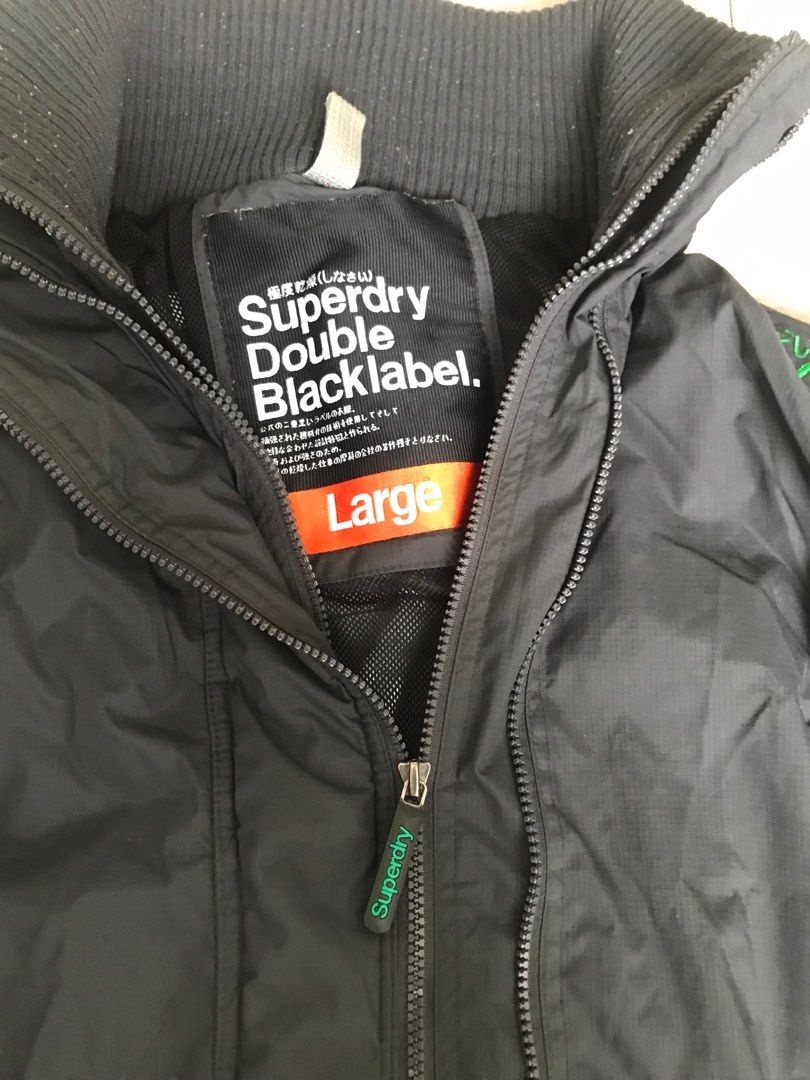 Superdry double black label jacket, Women's Fashion, Coats, Jackets and ...