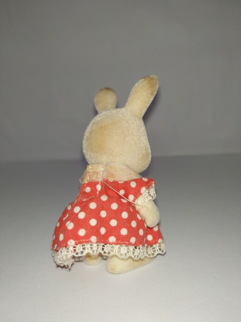 Sylvanian Families Calico Critters Freya Rabbits With Red Dresses ...