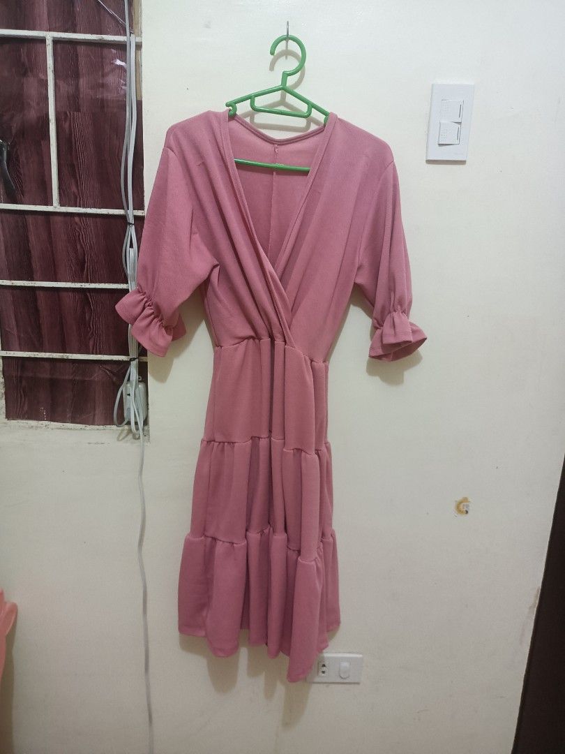 Take both dresses pink and purple, Women's Fashion, Dresses & Sets, Dresses on Carousell