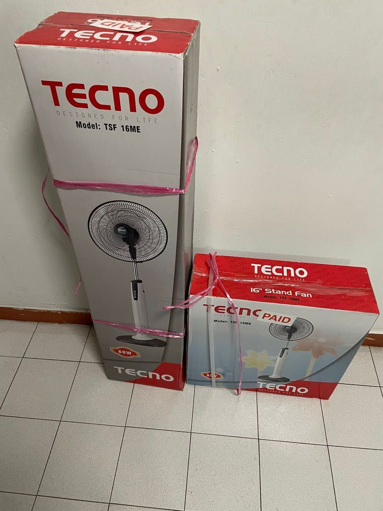 Tecno Stand Fan (16 inch), TV & Home Appliances, Other Home Appliances ...
