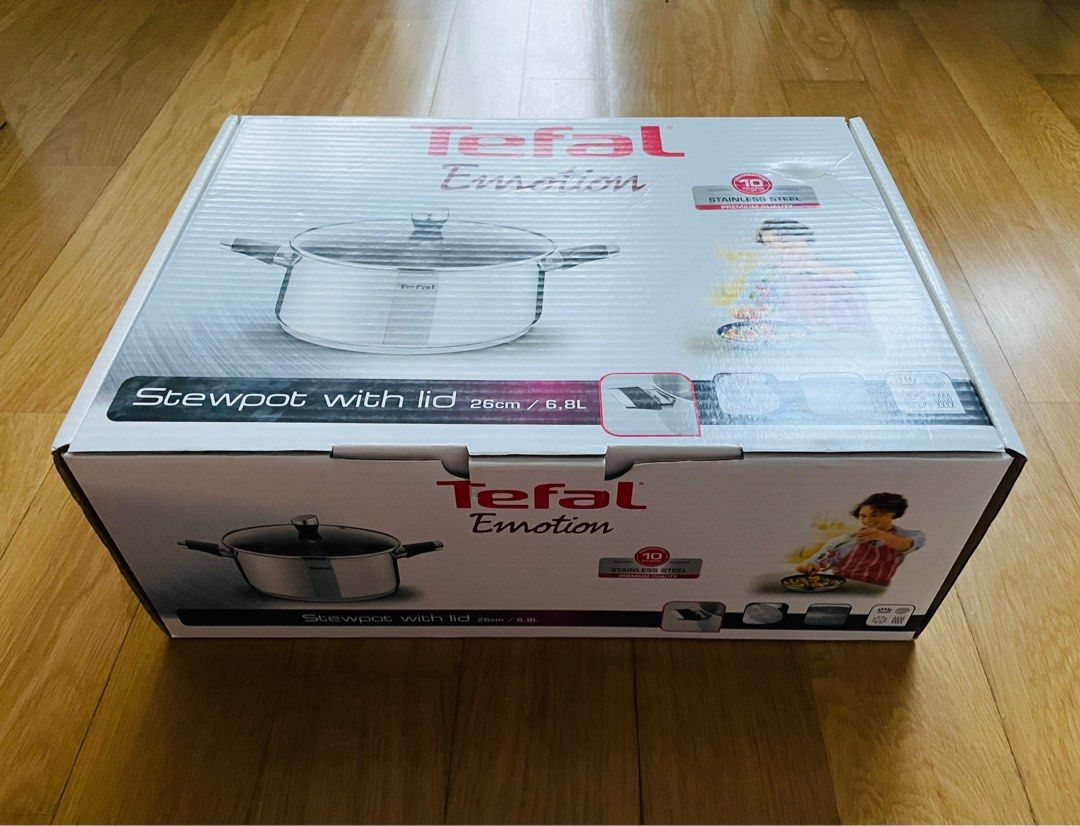 Tefal Emotion Stewpot with Lid 26cm / 6.8L (for induction), Furniture ...