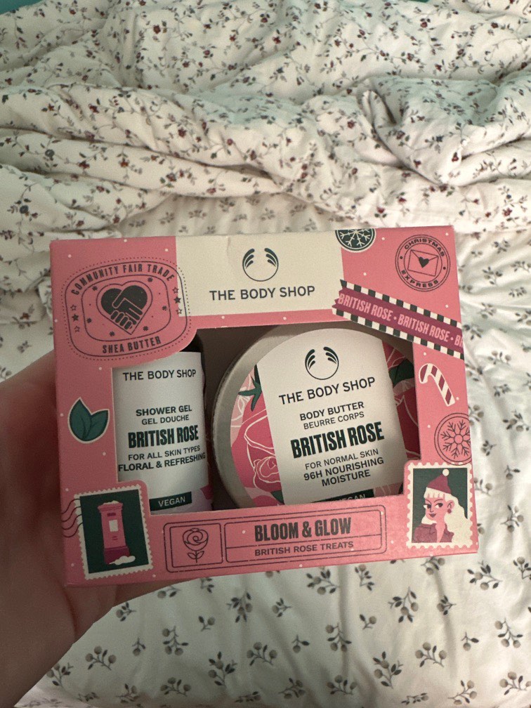 The Body Shop Gift Set British Rose, Beauty & Personal Care, Bath ...