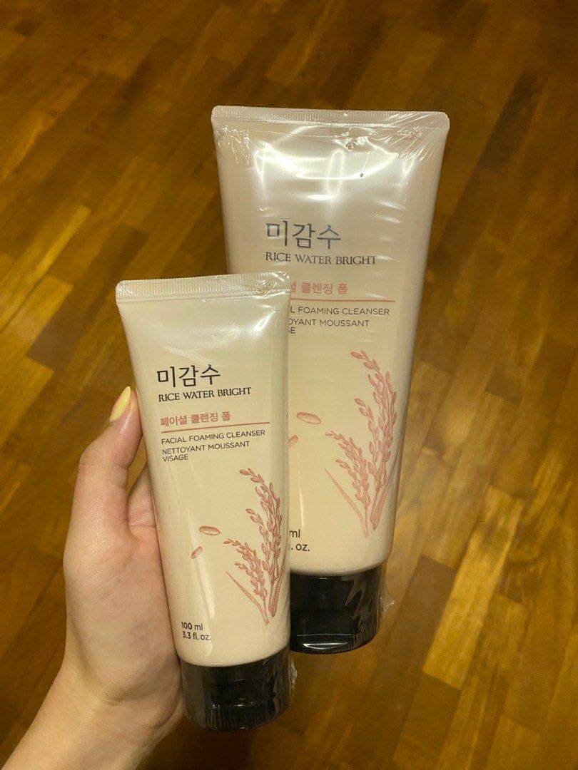The Face Shop Rice Water Bright Facial Foaming Cleanser, Beauty & Personal Care, Face, Face Care ...